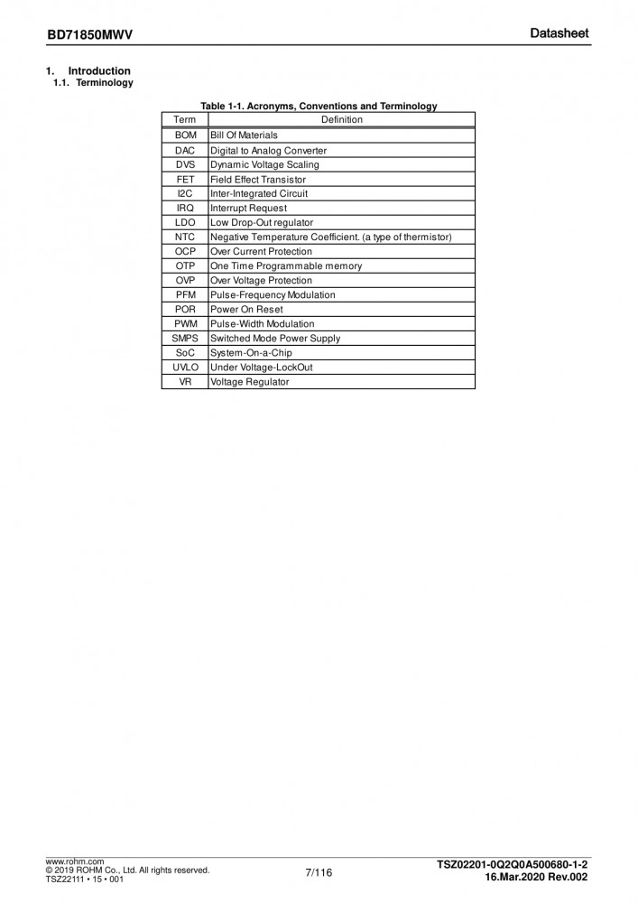 BD71850MWV-E2 datasheet page 7