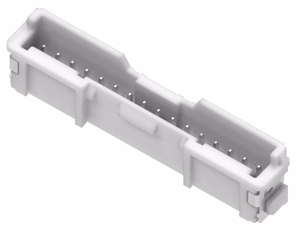 2.00mm Pitch, Micro-Lock Plus PCB Header, Single Row, Vertical, Surface Mount, Matte Tin Plating, Positive Lock, 7 Circuits, Low-Halogen, Low-Halogen, Natural (White)