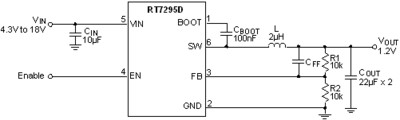 RT7296C - 3A, 17V Current Mode Synchronous Step-Down Converter