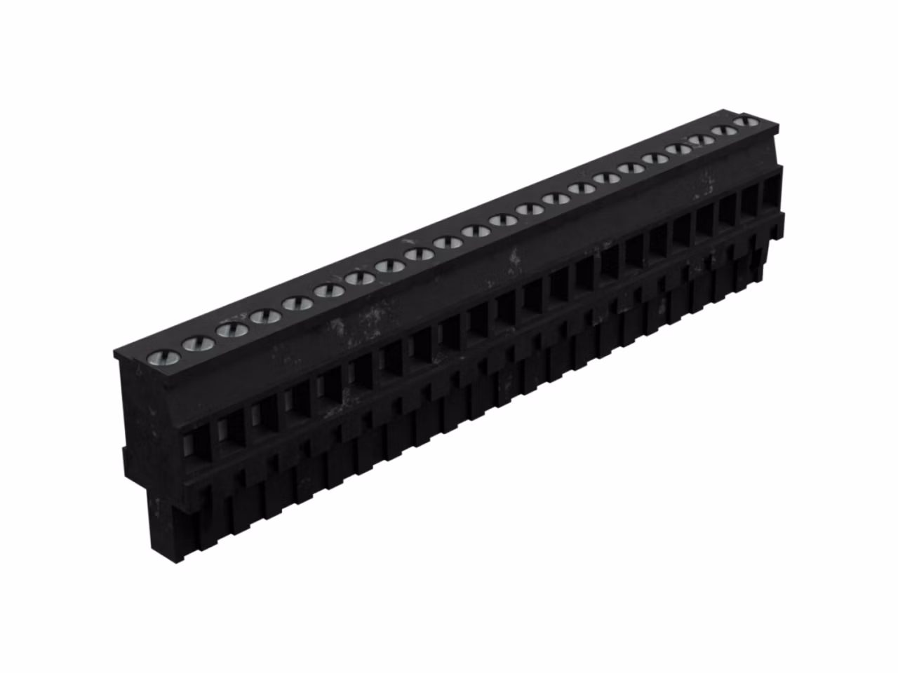 5.08mm Pitch Eurostyle Vertical Plug, with Standard Imprinting, Front Wire Entry, Black, 22 Circuits for sale
