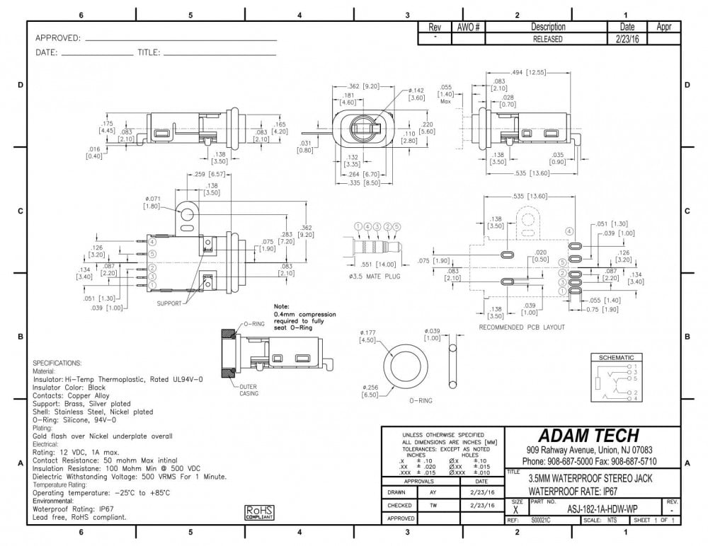 ASJ-182-1A-HDW-WP technical document preview