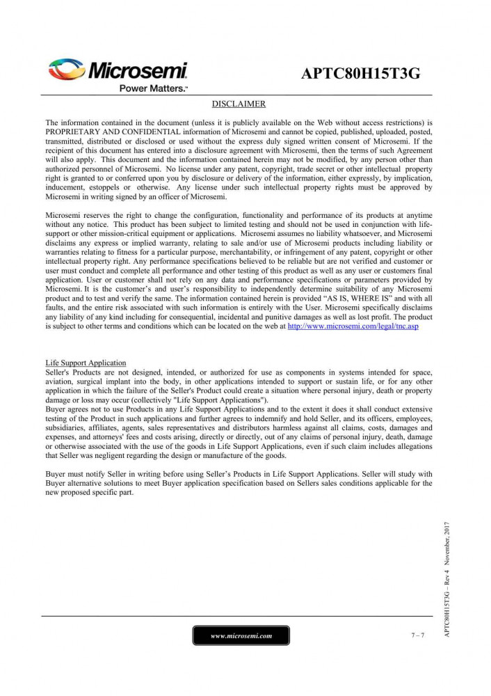 APTC80H15T3G datasheet page 7