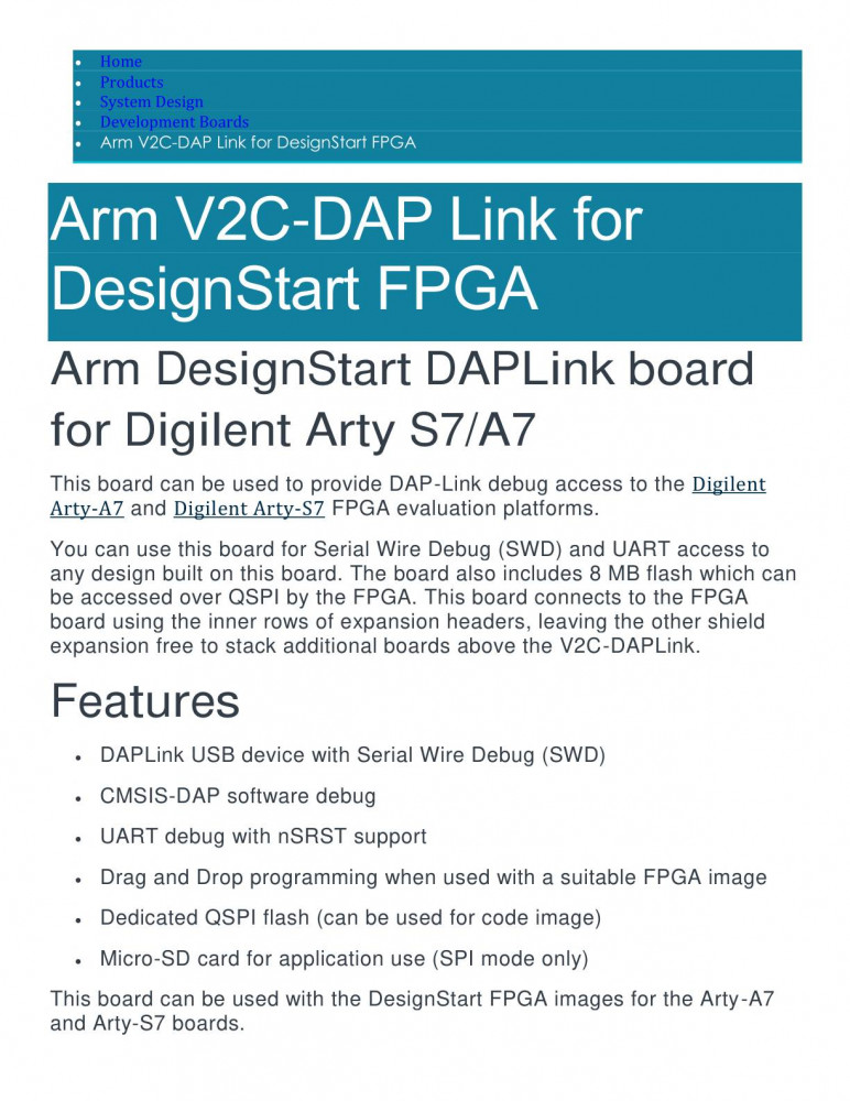 V2C-DAPLINK-0353A technical document page