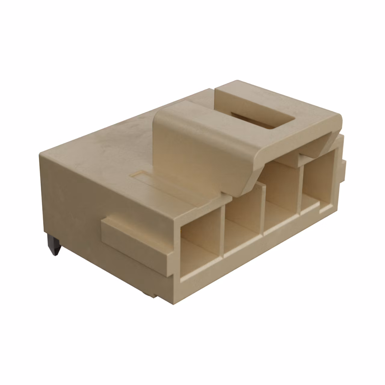 Ultra-Fit Right-Angle Header, 3.50mm Pitch, Single Row, 4 Circuits, 0.76µm Gold (Au) Plating, Natural, Glow-Wire Capable, Tray for sale