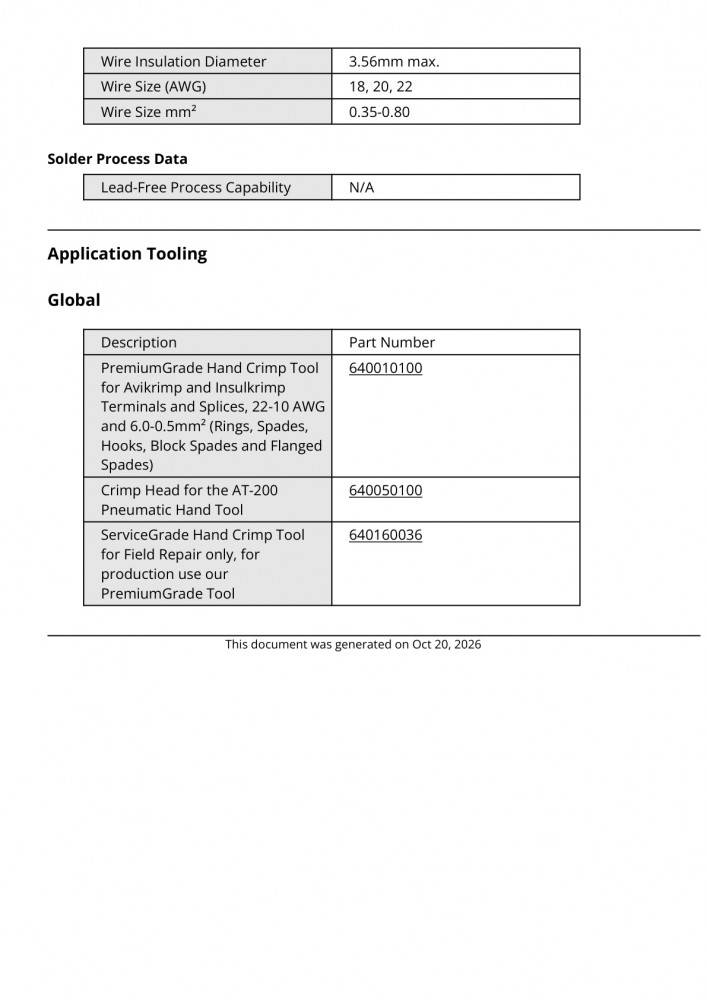 MOLEX 190730011 technical document image, page 3