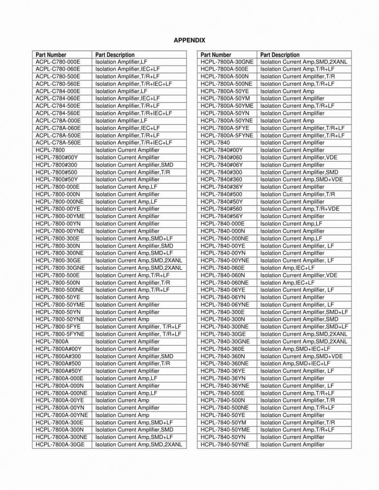 HCPL-7800#300 technical document page 2