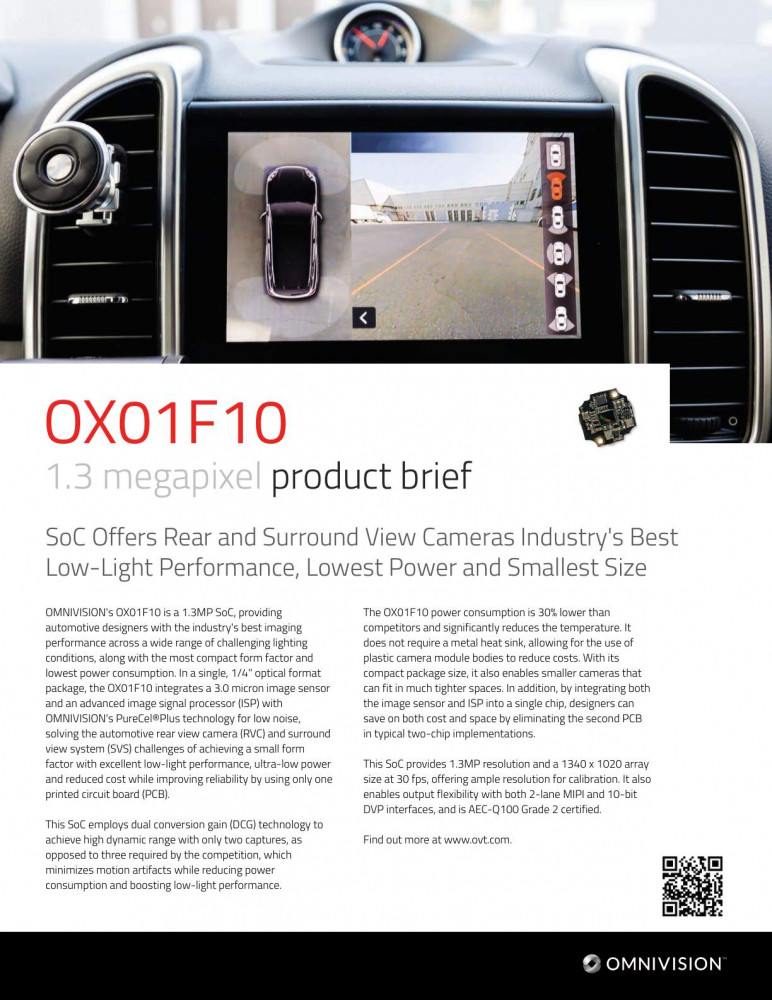 OX01F10 technical document page 1