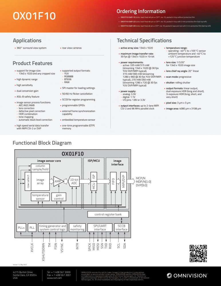 OX01F10 technical document page 2