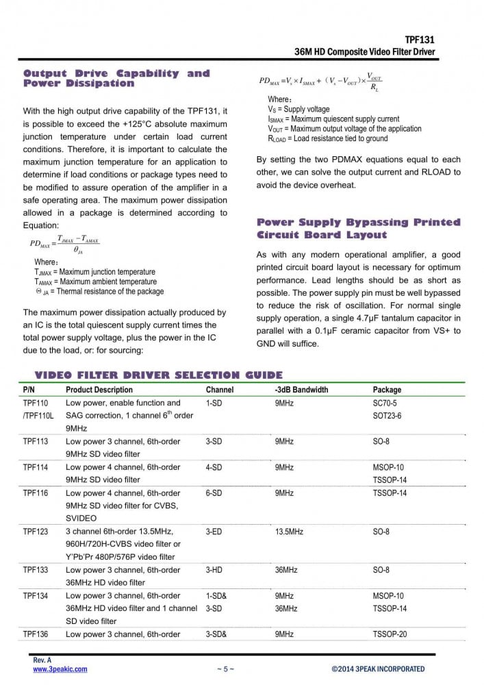 TPF131-TR datasheet page 5