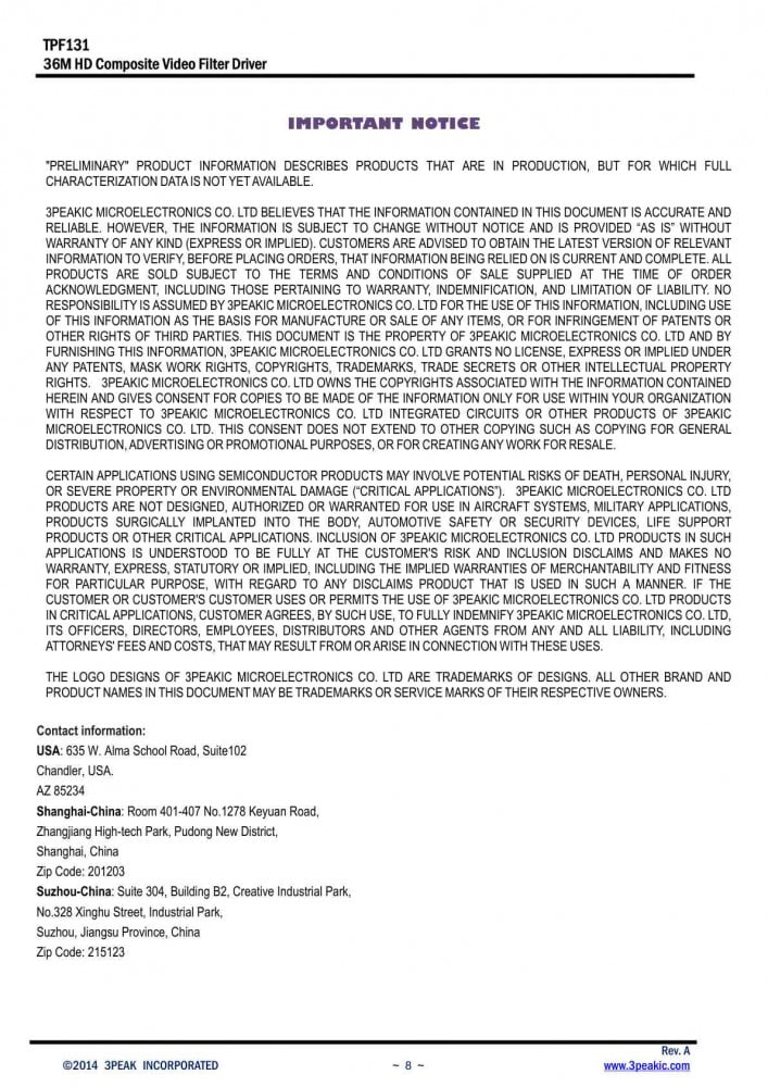 TPF131-TR datasheet page 8