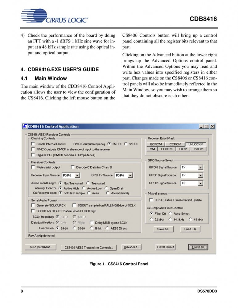CDB8416 documentation page 8