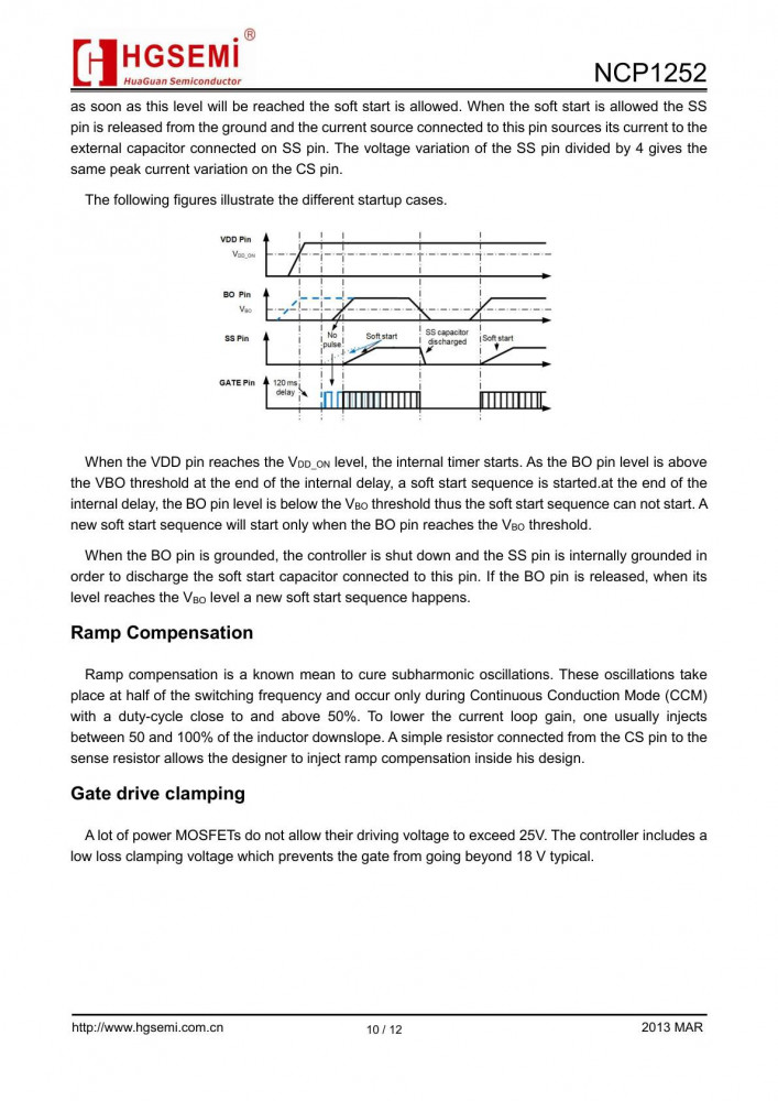 NCP1252M/TR document page 10