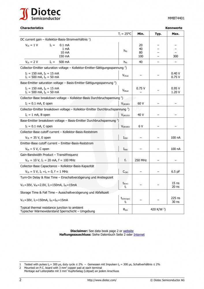 MMBT4401-AQ datasheet page 2