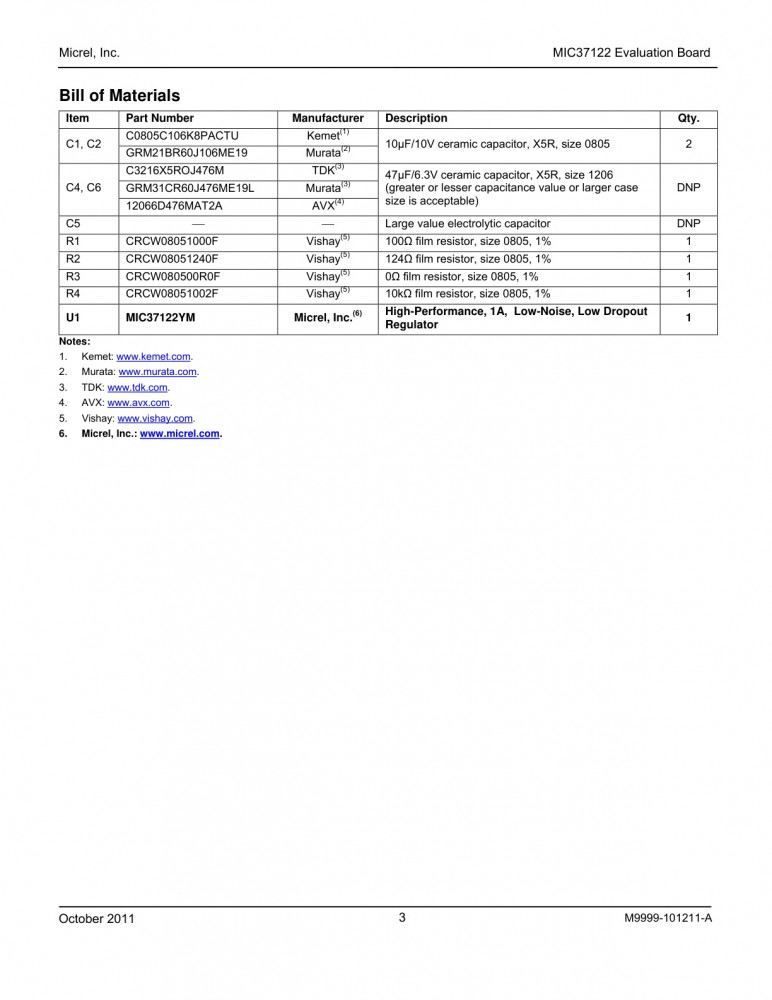 MIC37122YM-EV technical document page 3