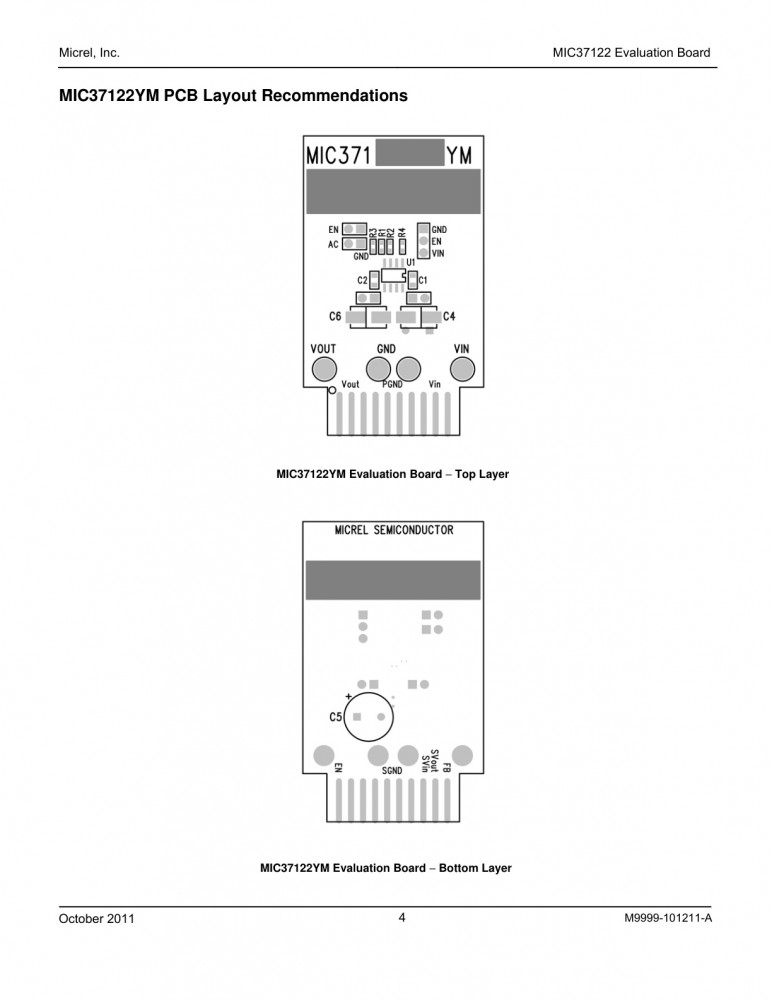 MIC37122YM-EV technical document page 4