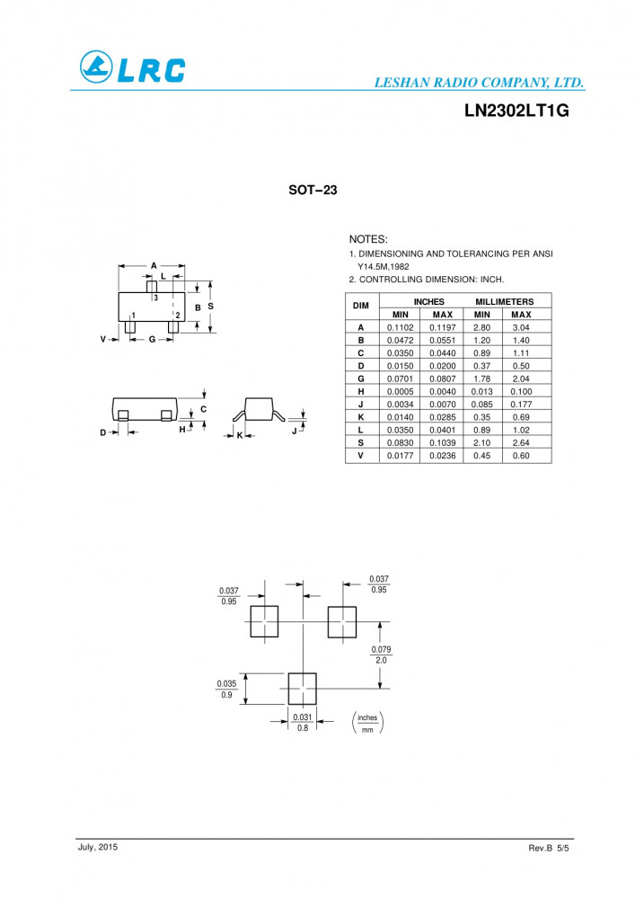 LN2302LT1G technical document page 5