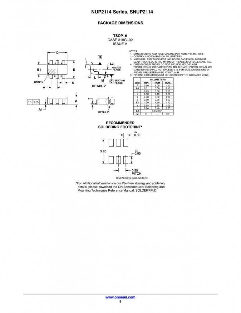 NUP2114 series datasheet page 5