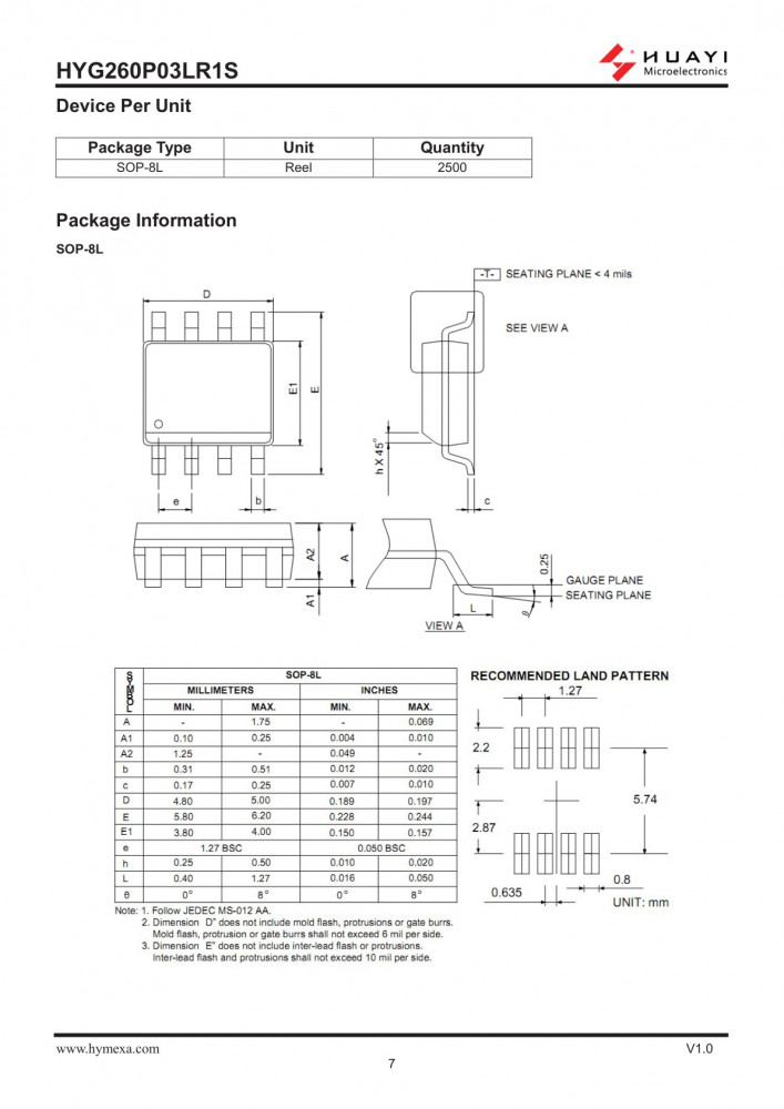 HYG260P03LR1S datasheet page 7