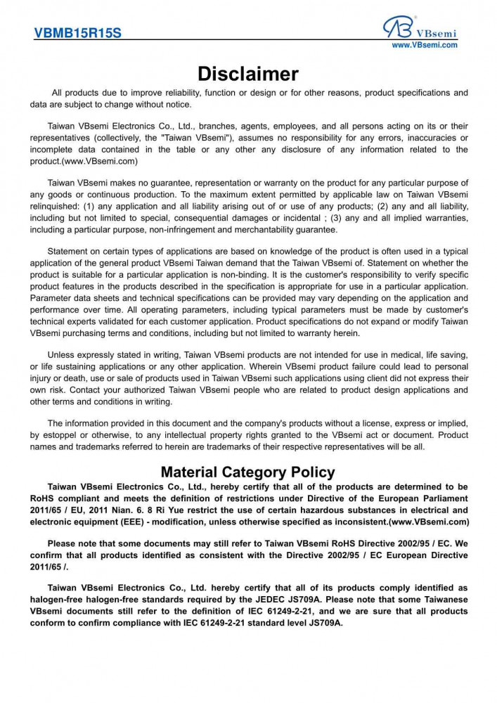 VBMB15R15S datasheet page 8