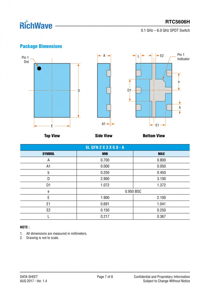 RTC5606H datasheet page 7