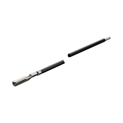 Pre-Crimped Lead MX64-Female-to-Pigtail, Tin (Sn) Plating, 450.00mm Length, 18 AWG, Black for sale