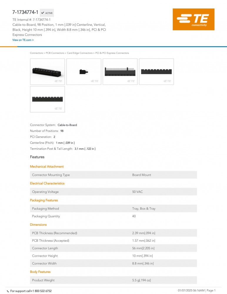 7-1734774-1 technical document page 1
