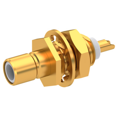 SMB / STRAIGHT JACK RECEPTACLE MALE GOLD FRONT MOUNT for sale