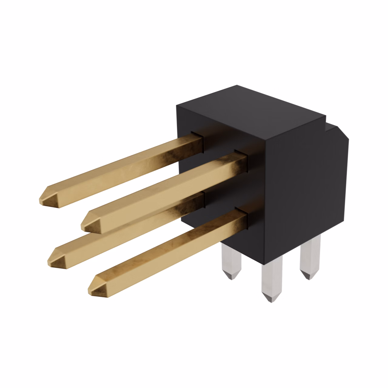 2.00mm Pitch Milli-Grid Header, Right-Angle, Through Hole, 4 Circuits, 0.76µm Gold (Au) Plating, Mating Pin Length 6.00mm, Tail Length 2.90mm, Tray, Lead-Free for sale