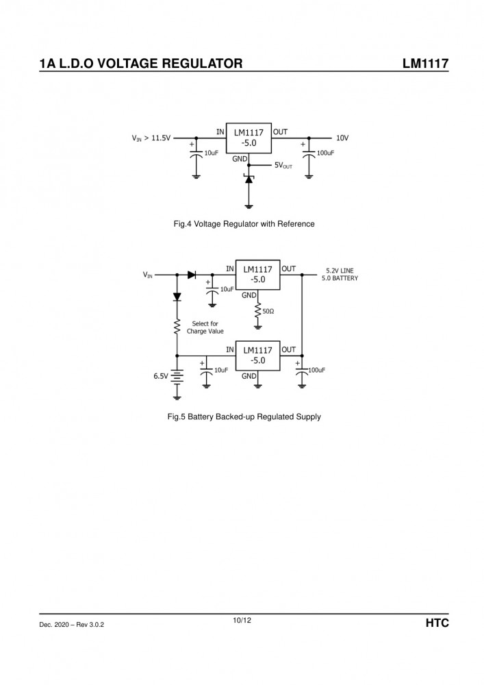 LM1117 datasheet page 10
