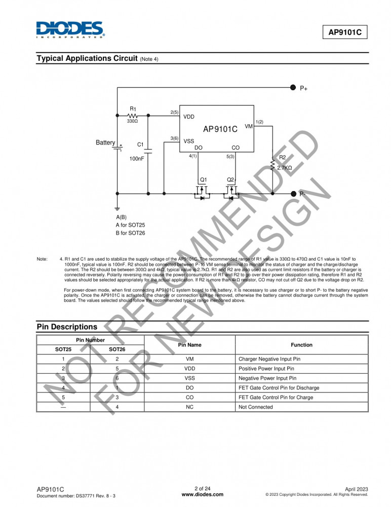 AP9101C document page 2