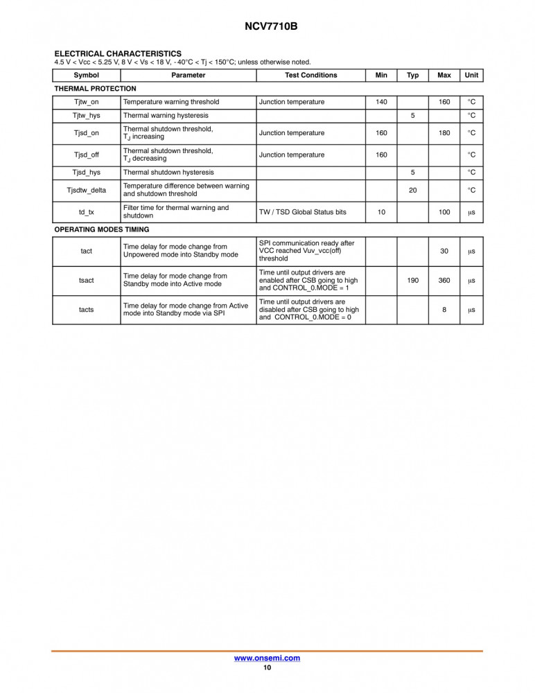 NCV7710B technical document page 10
