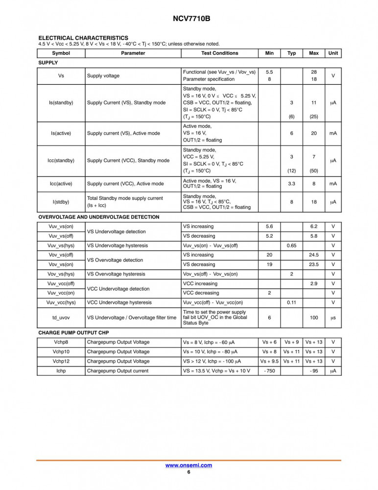 NCV7710B technical document page 6