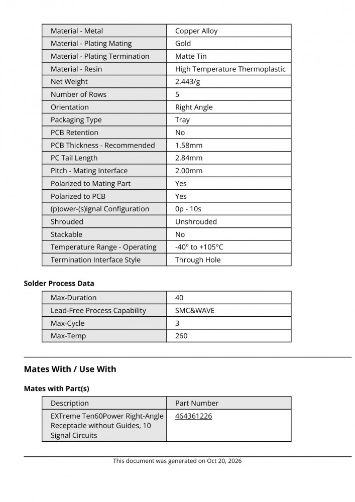 MOLEX 464371226 technical document, page image 3