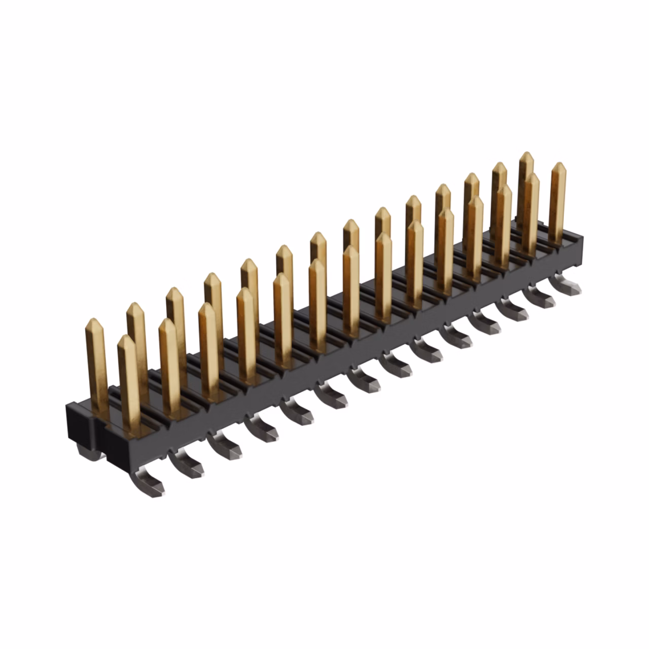 Milli-Grid Header, Vertical, Surface Mount, 26 Circuits, 0.76µm Gold (Au) Plating, Mating Pin Length 3.80mm, Tube, Lead-Free
