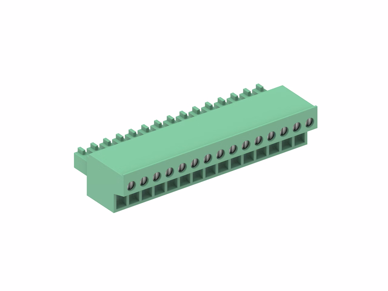 3.50mm Pitch Eurostyle Vertical PCB Pin Header, Breakable, 2 Circuits