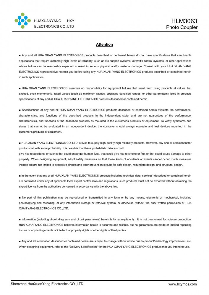 HLM3063 datasheet page 8