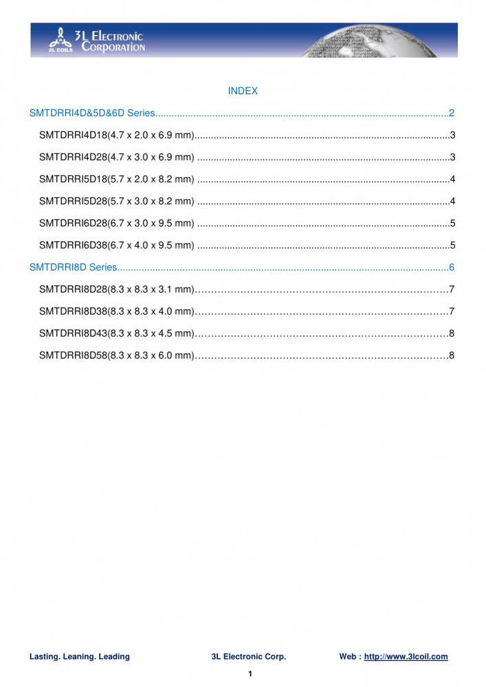 3L COILS catalogue page 1