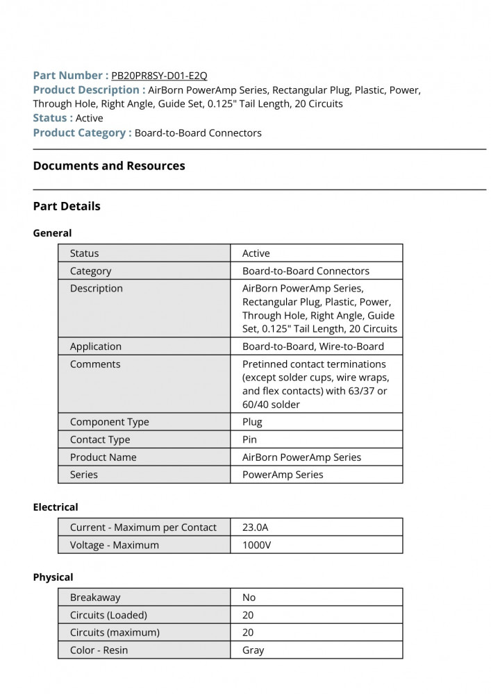Product document image, page 1