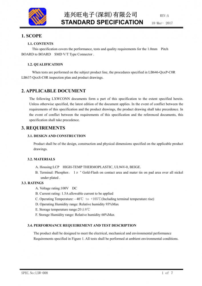 LB3133-G31S-W0R specification page 4