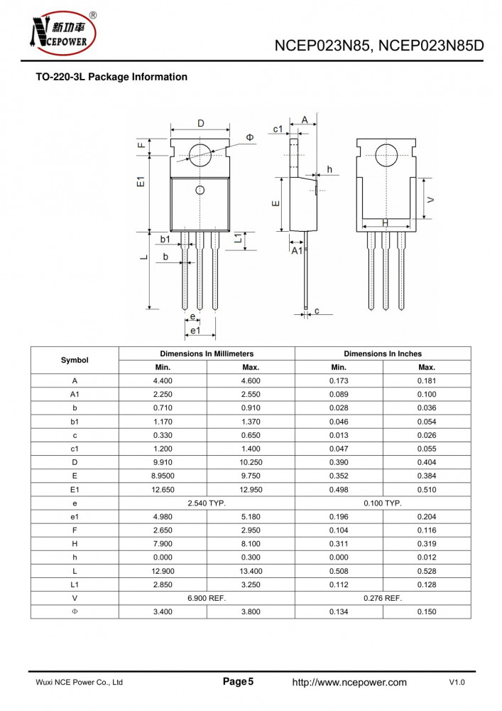 NCEP023N85 datasheet page 5