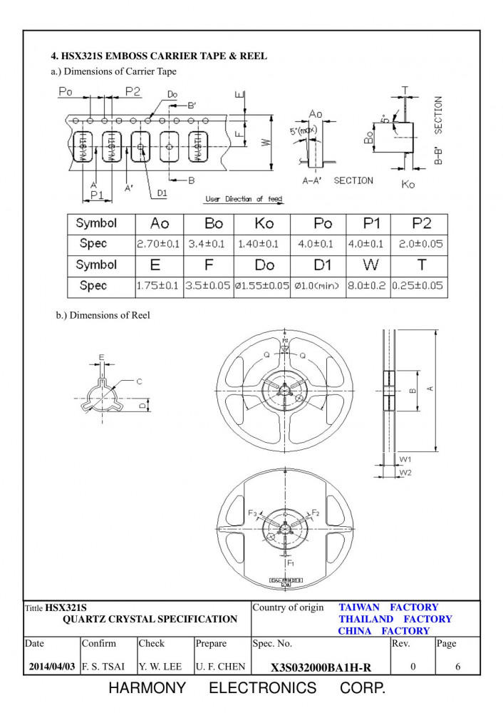 HELE X3S032000BA1H-R specification page 6
