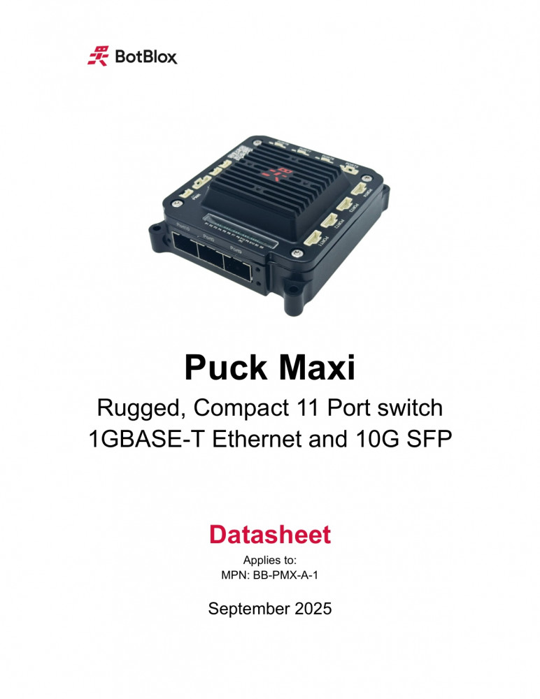 Puck Maxi datasheet page 1