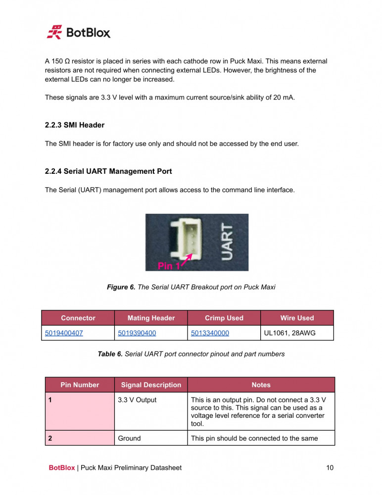 Puck Maxi datasheet page 10
