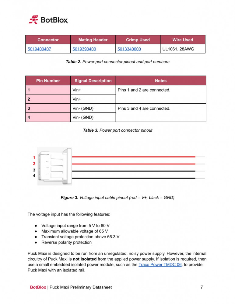 Puck Maxi datasheet page 7