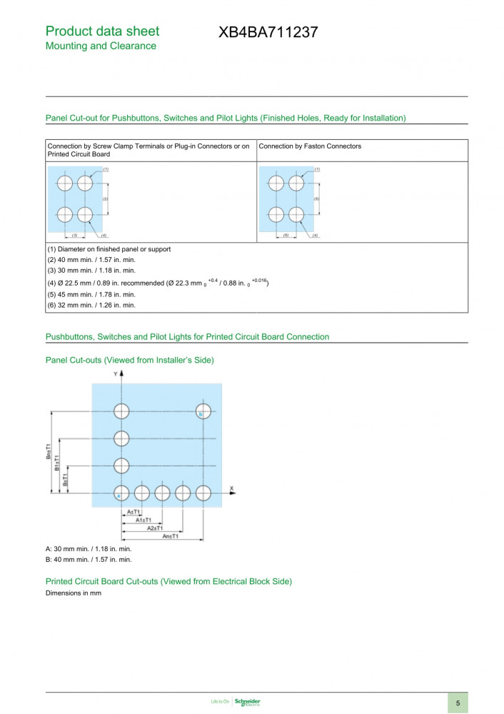 XB4BA711237 technical document page 5
