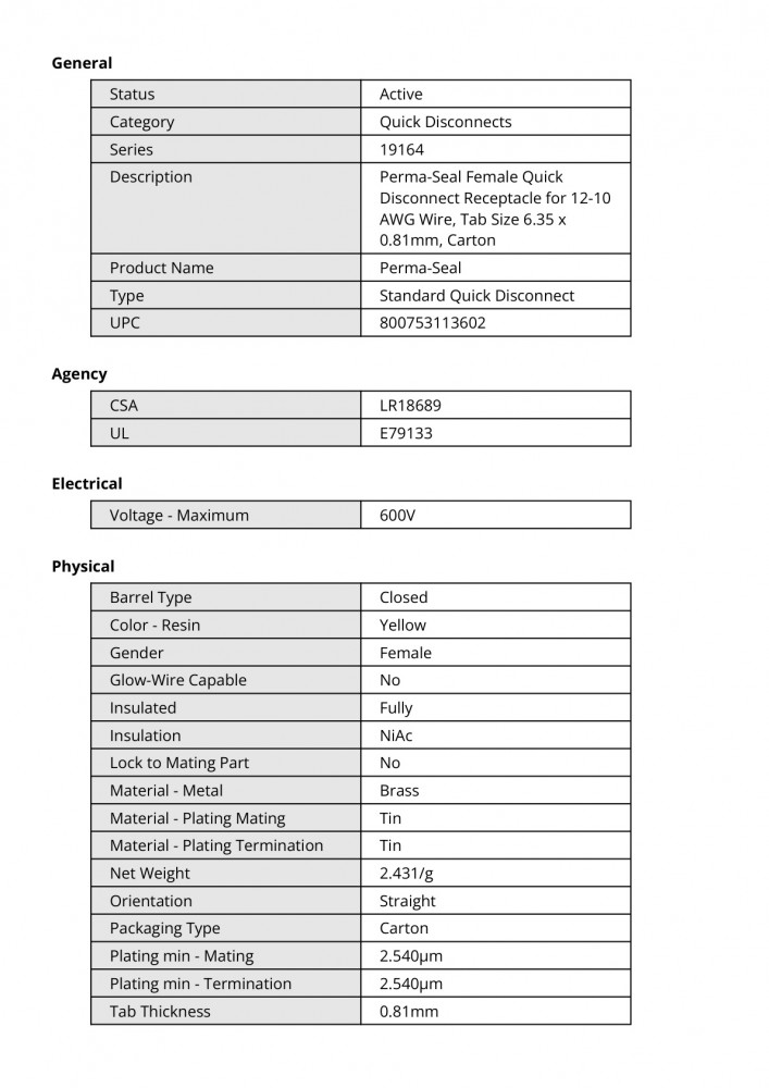 191640076 product document image, page 2