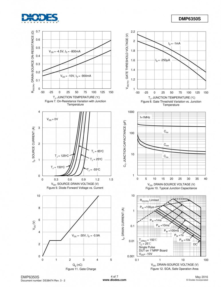 DMP6350S-7 datasheet page 4