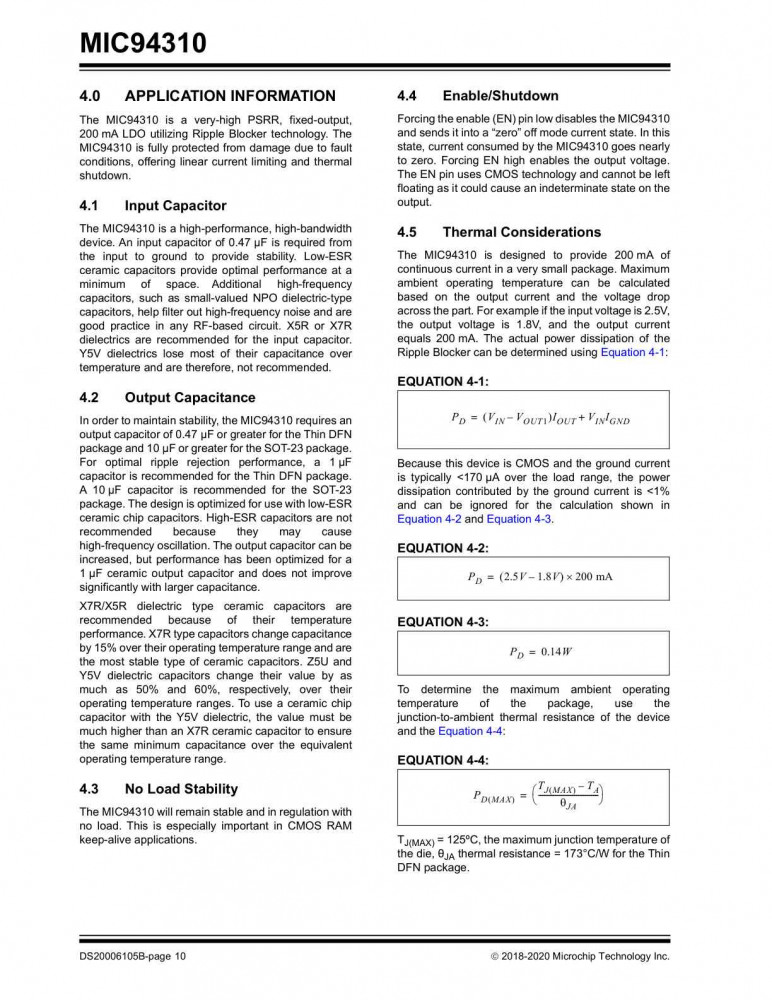 MIC94310 datasheet page 10