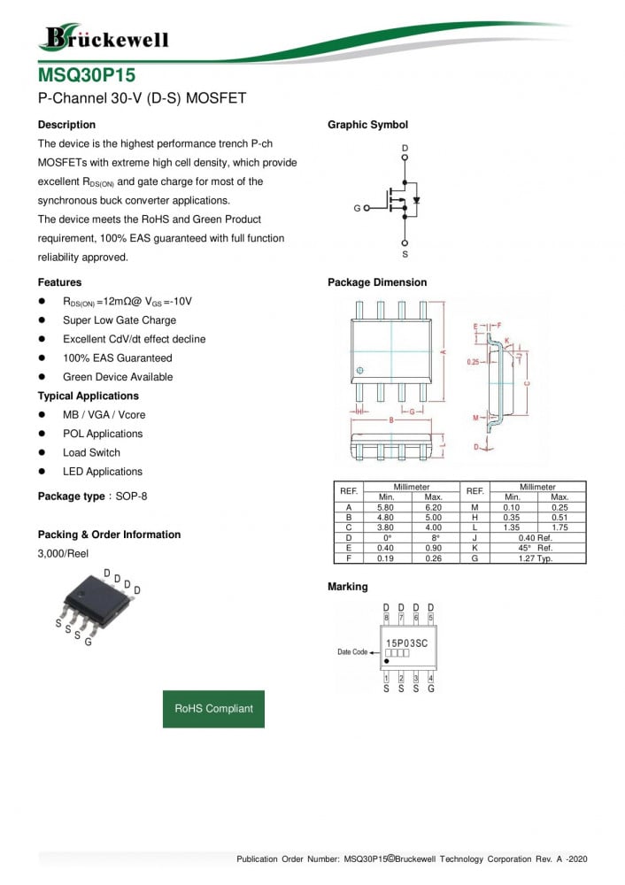 MSQ30P15 datasheet page 1