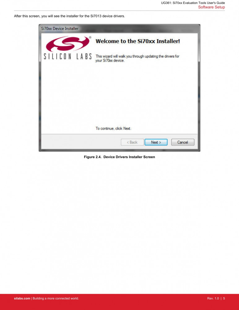 Si70xx evaluation tools guide page 5